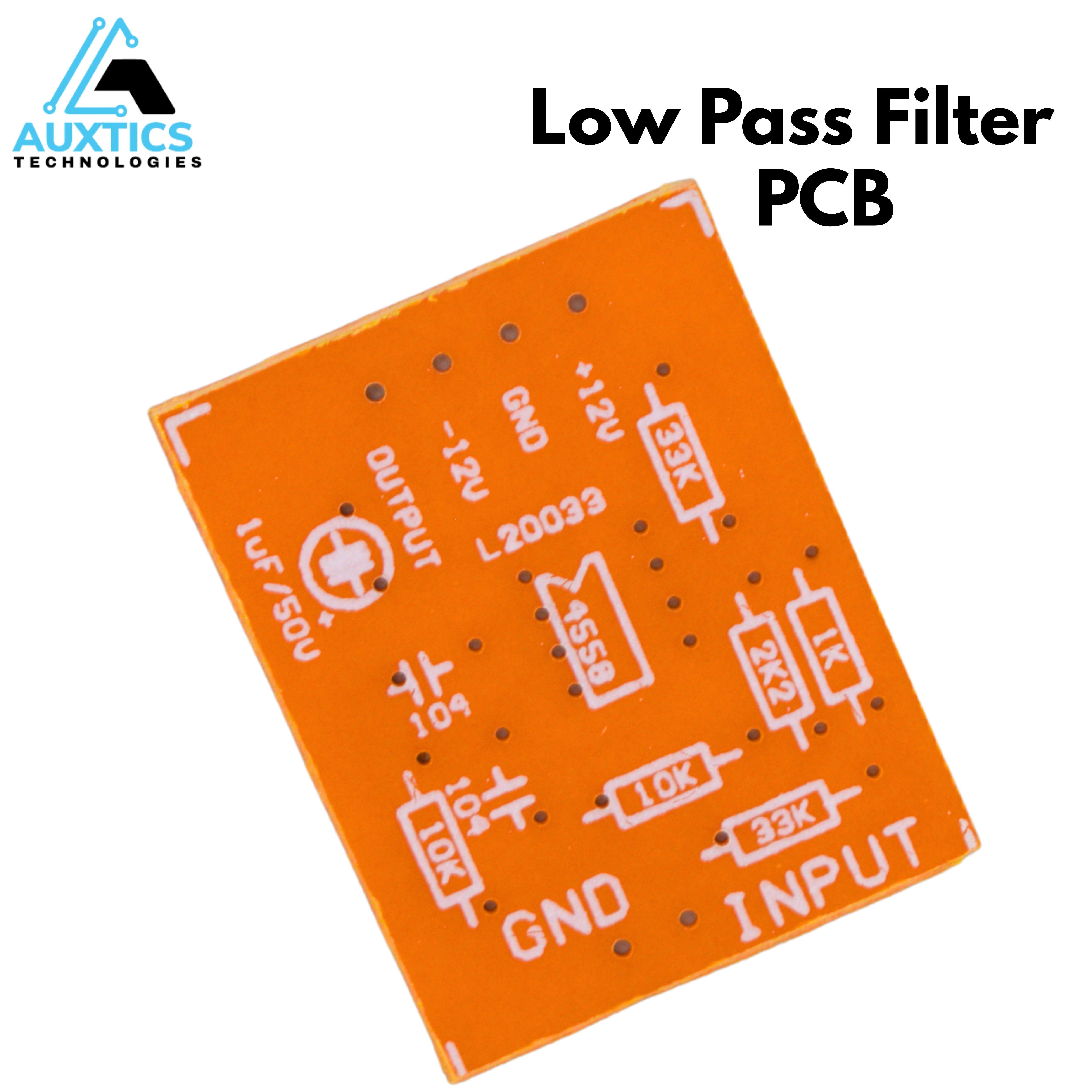 4558JRC Low Pass Filter Circuit PCB – Audio Bass Filter Board (Unassem ...